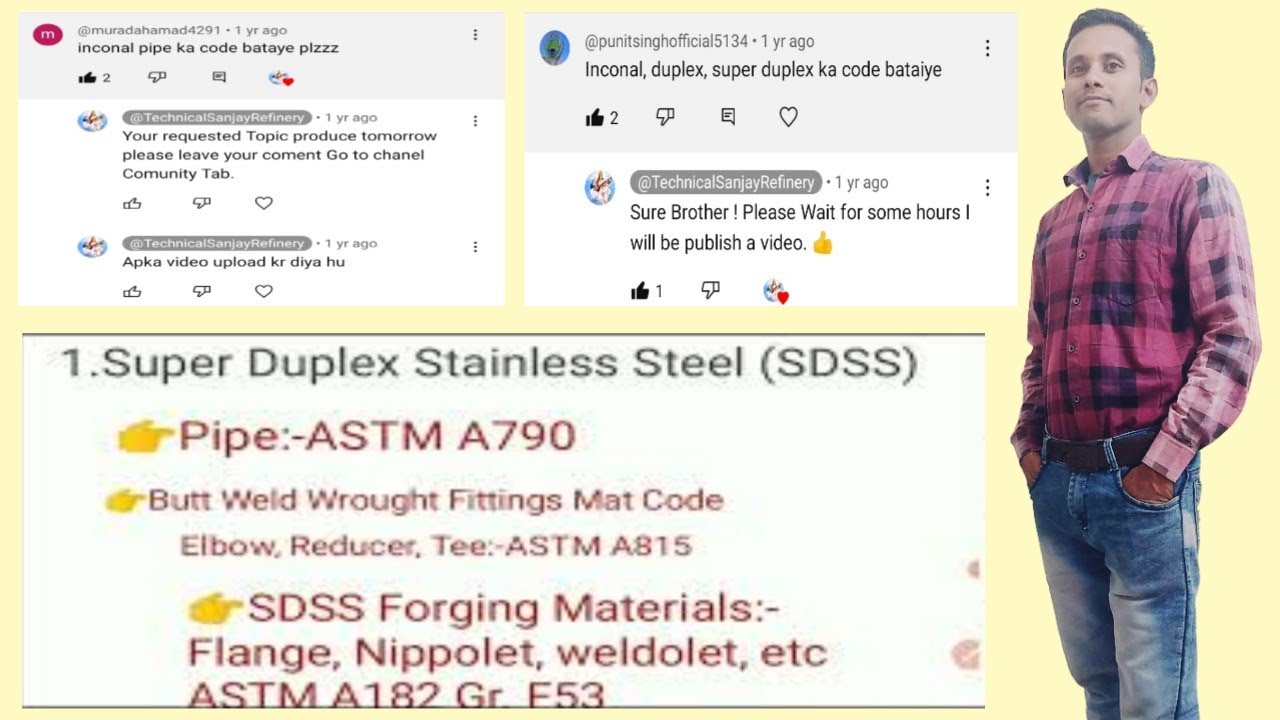 Inconel and Super duplex Stainless Codes and standards in hindi ...