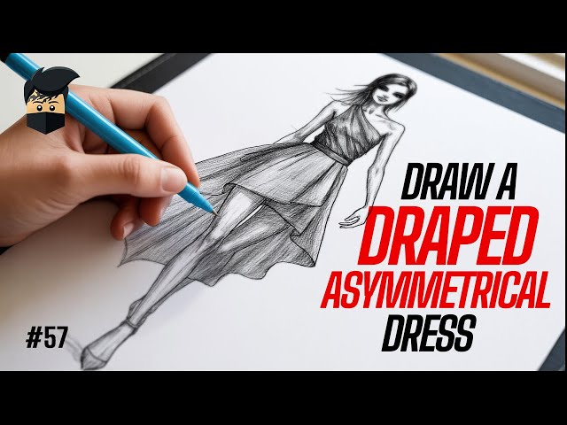 Symmetrical Balance Drawing Dress