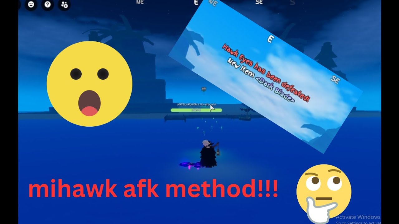 [GPO] Mihawk AFK Farming Method + iNSANE LUCK at THE END. yoru??? - YouTube