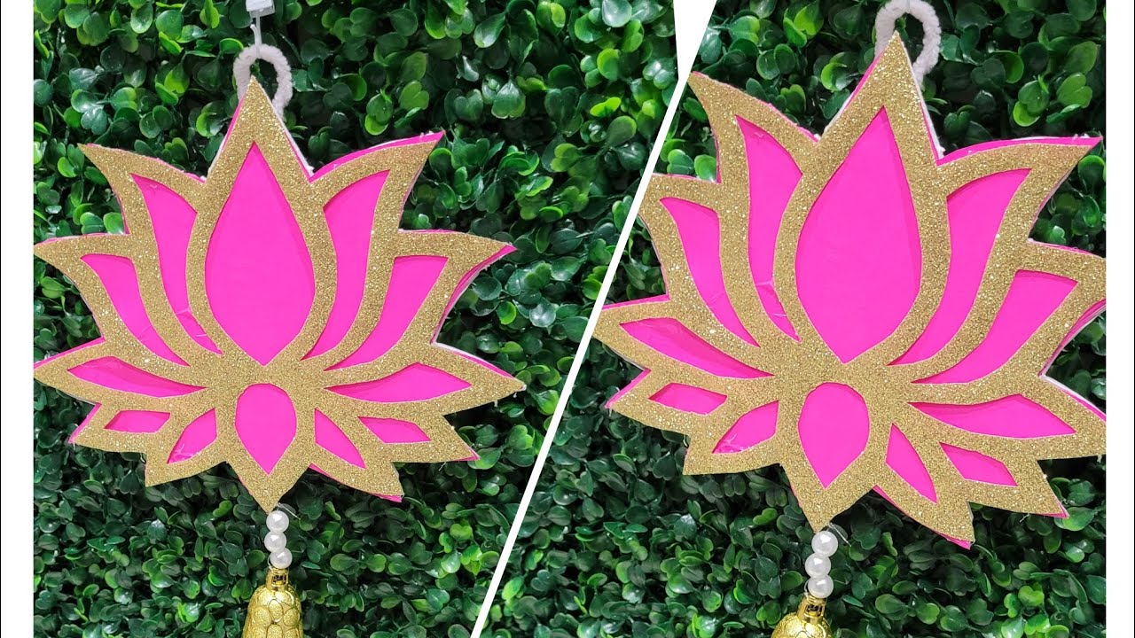 Diy How to make lotus hanging for decoration / Lotus hanging for ...