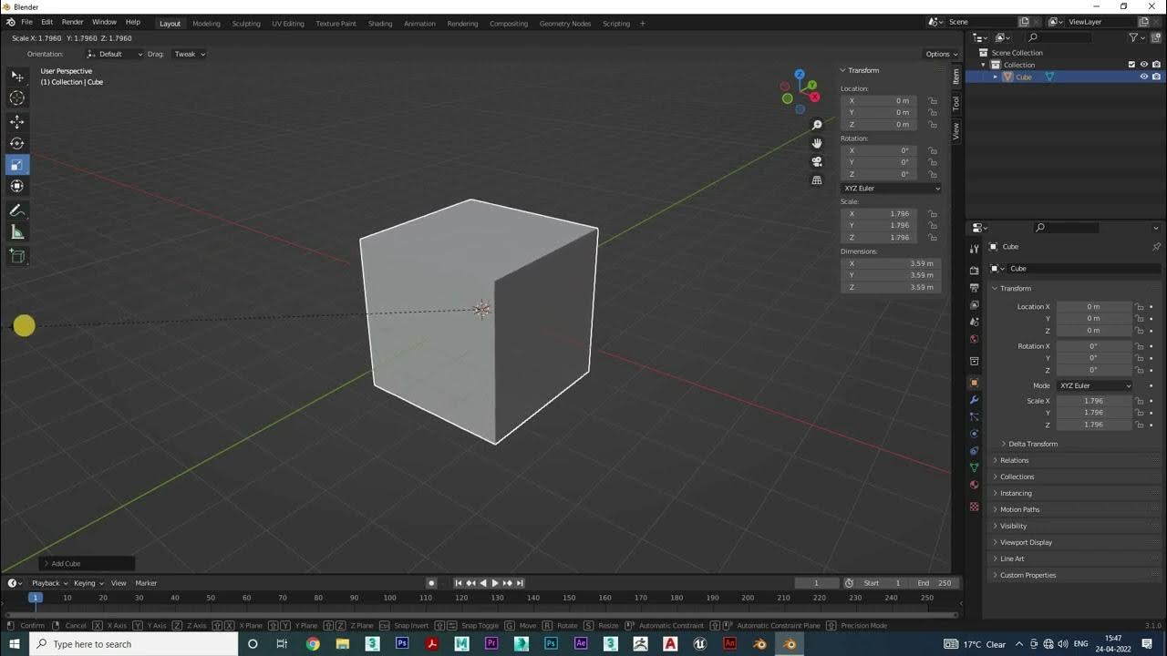 Chapter 2 - Creating and transforming objects in Blender - YouTube