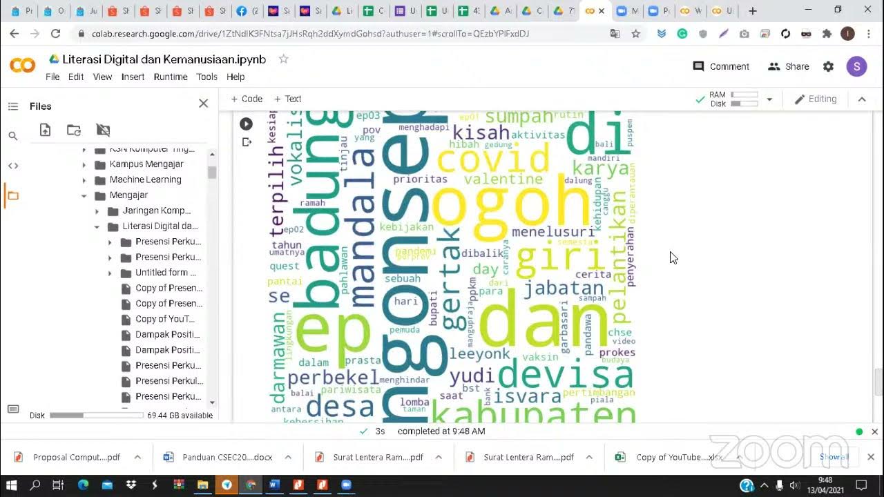 Menampilkan Data dalam bentuk WordCloud - YouTube