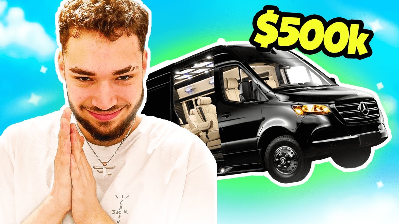 Adin Ross customizes a new sprinter van for $500,000! 🤯 - YouTube