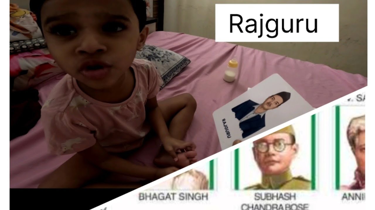 Kids Activity #03 : Learning with Flash Cards : Freedom Fighter Names ...