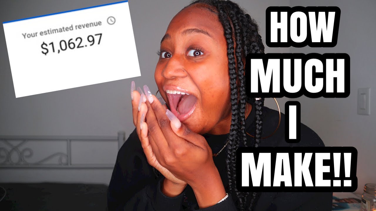 HOW MUCH I MAKE ON YOUTUBE WITH 3,500 SUBSCRIBERS!! - YouTube