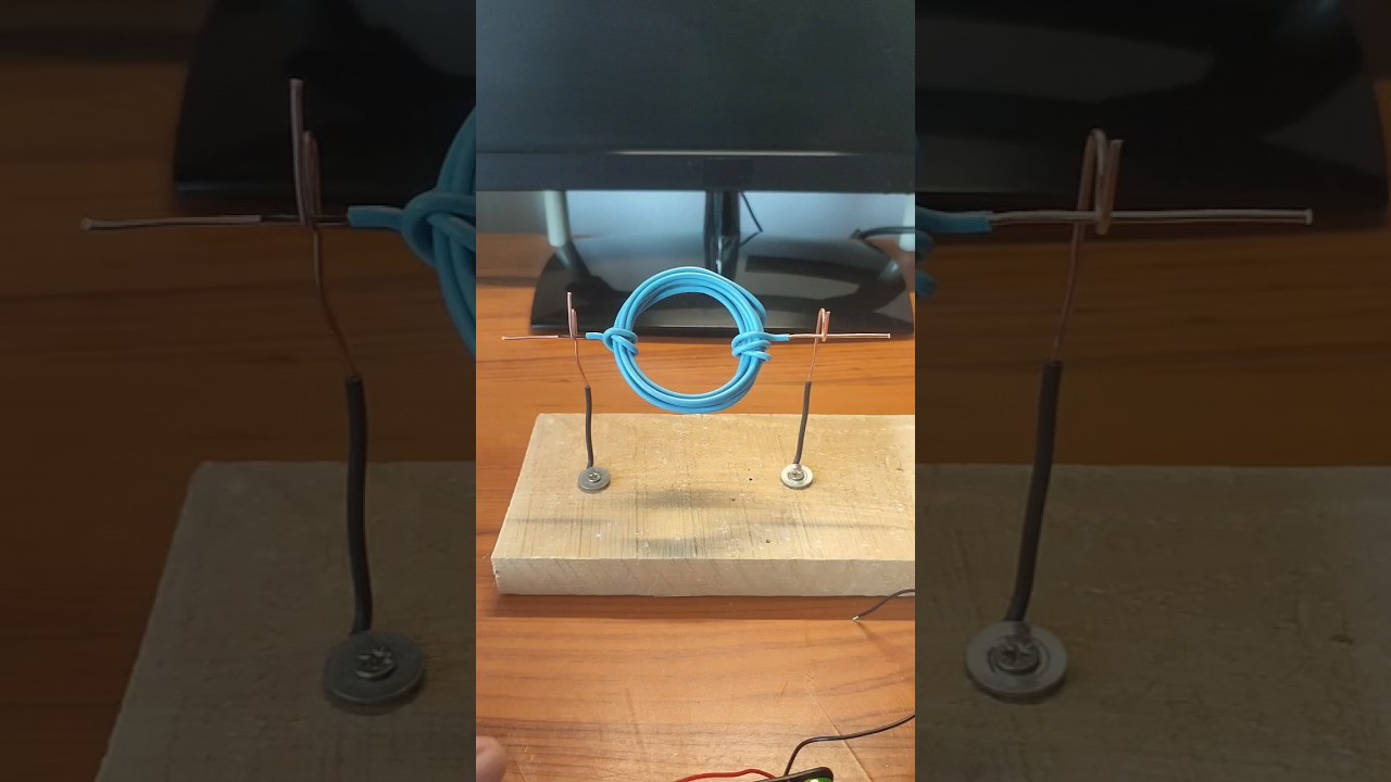 Simple Electric Motor Rotation #electric #motor #diy - YouTube