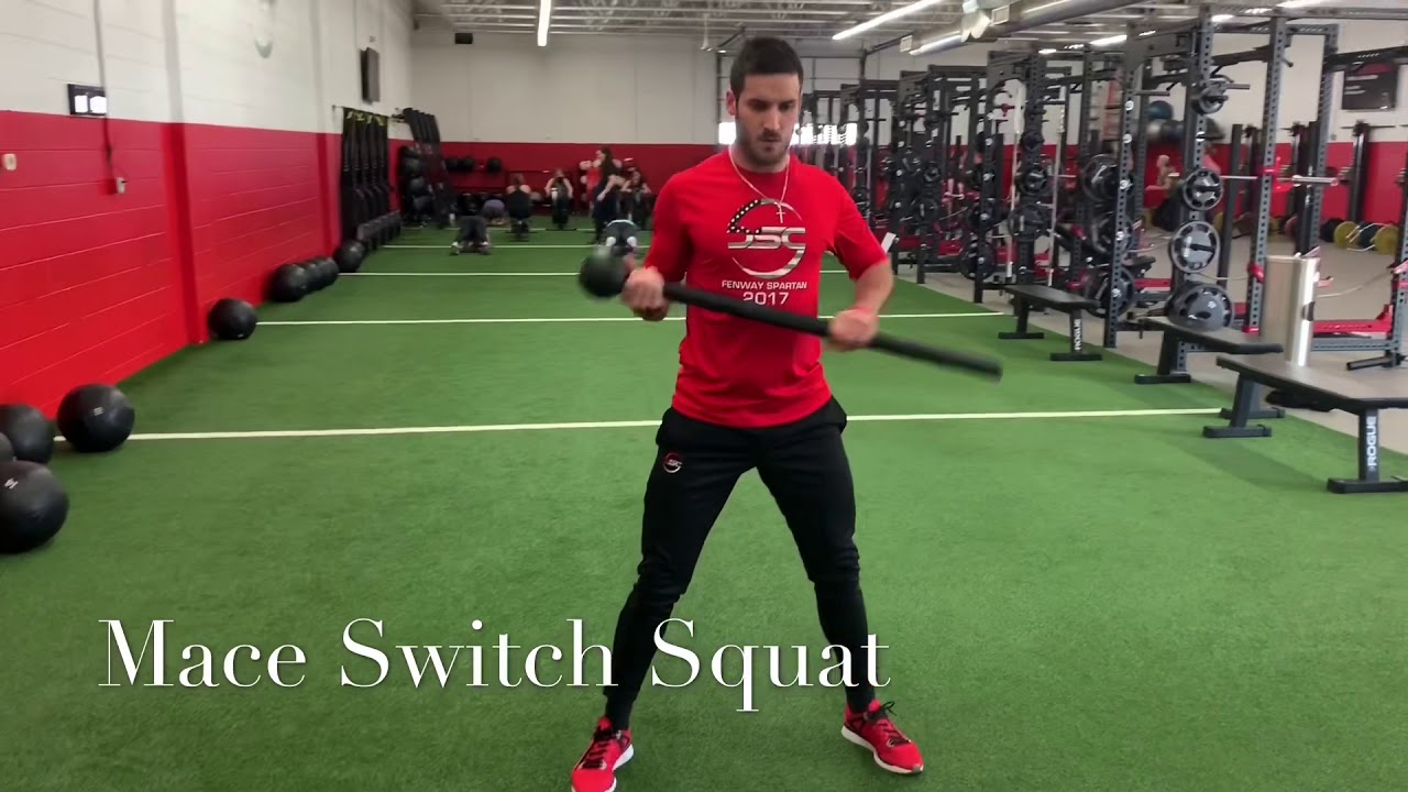 Mace Switch Squat - YouTube