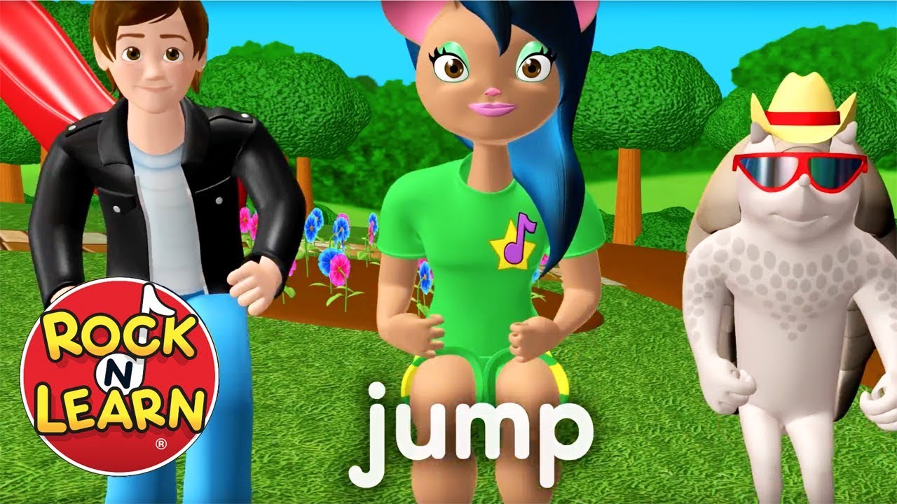 Sight Words Level 1 Part 8 - run • away • jump • and • play - YouTube