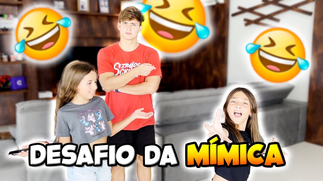 DESAFIO DA MÍMICA COM OS IRMÃOS SCRIBEL • Diário da Lara e Letícia • - YouTube