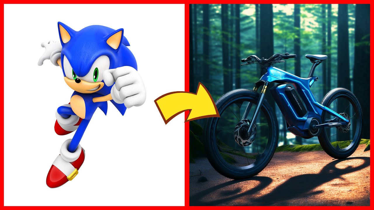 SONIC the Hedgehog ALL CHARACTERS as BICYCLE 2024 - YouTube
