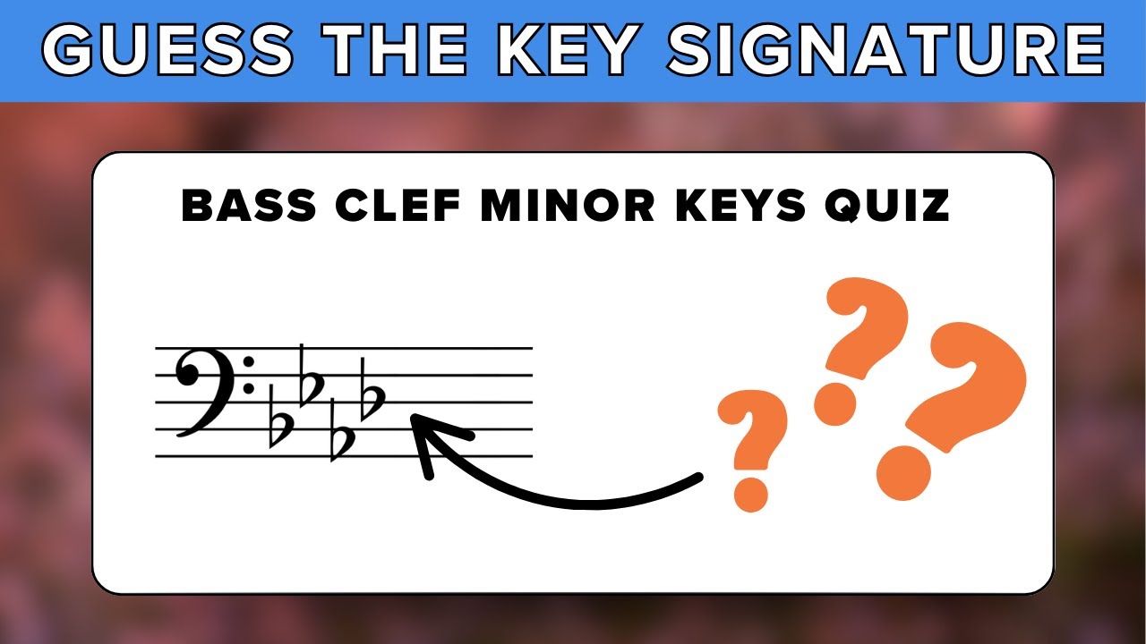 Key Signature Quiz | Bass Clef Minor Keys - YouTube