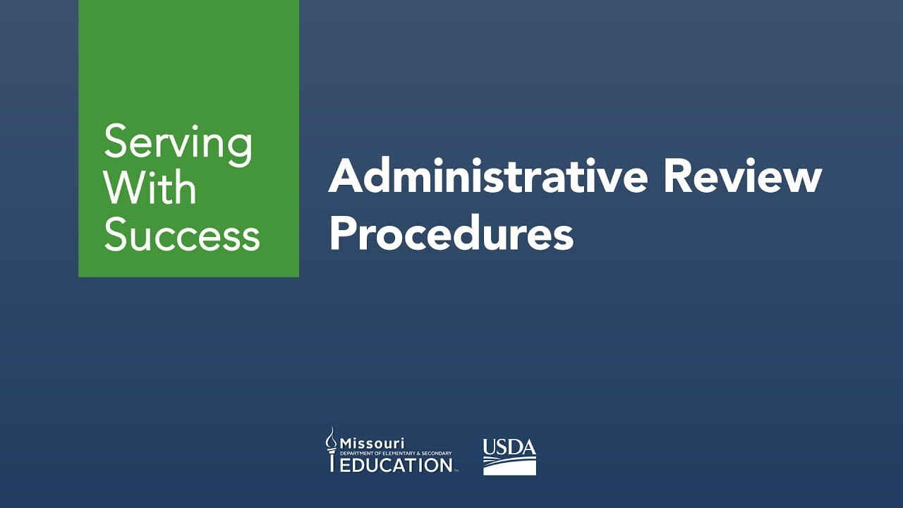 Administrative Review Procedures - YouTube