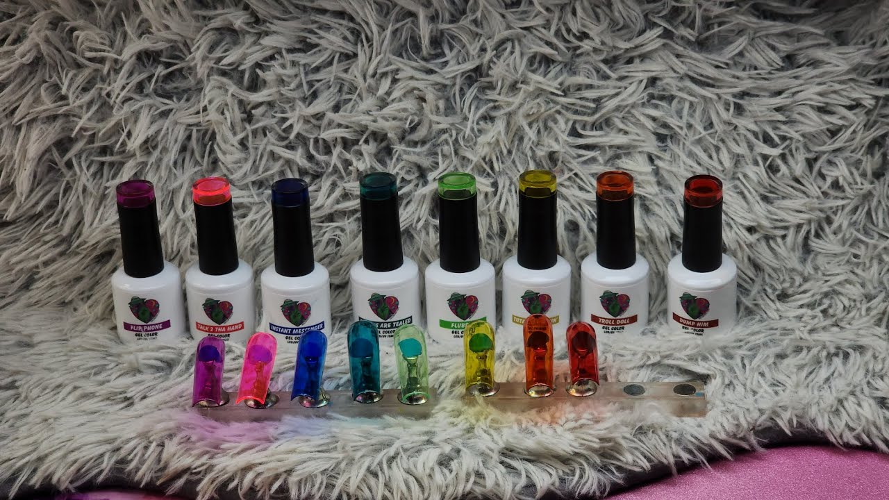 Unboxing/ swatch jelly collection from Nailz by Dev - YouTube