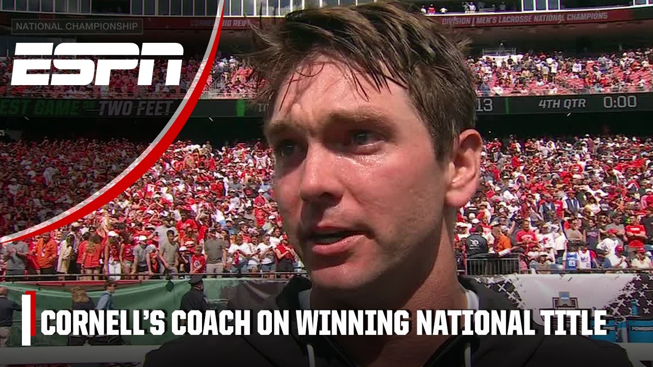 Cornell's Connor Buczek emotional after winning national title | ESPN ...