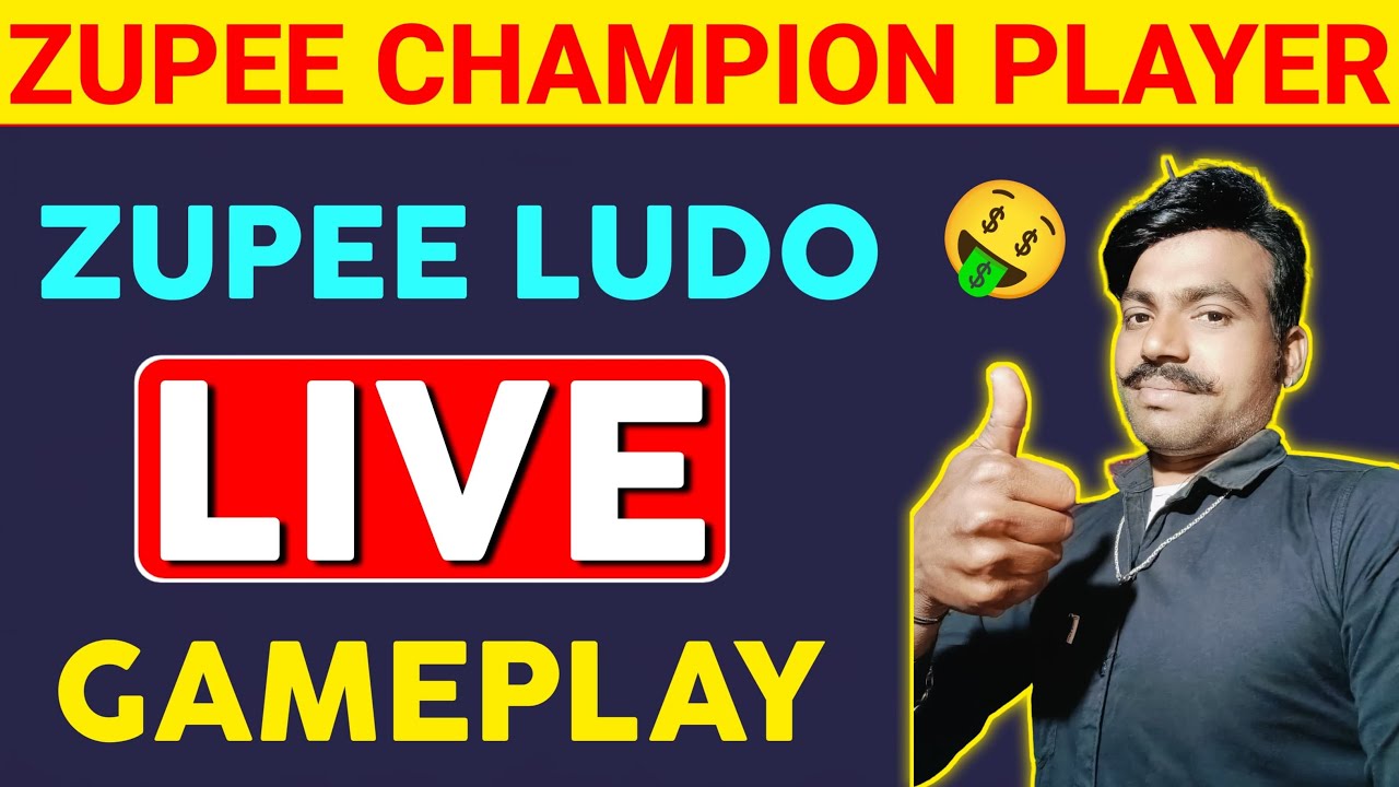 Zupee Champion Player is live! Zuppe Ludo game play - YouTube