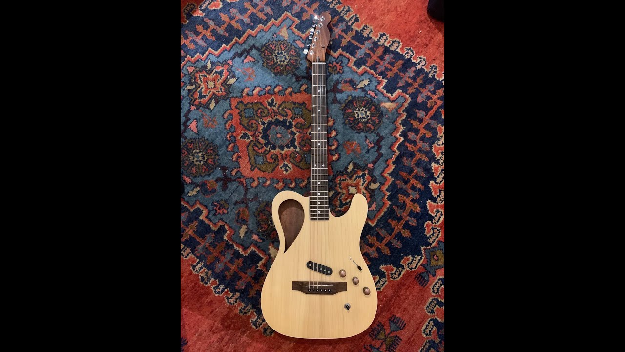DIY Acoustasonic style guitar: the Telecoustic - YouTube