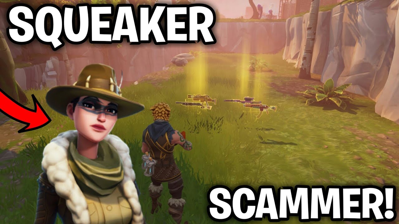 Squeaker Scammer Scams Himself! (Scammer Gets Scammed) Fortnite Save ...