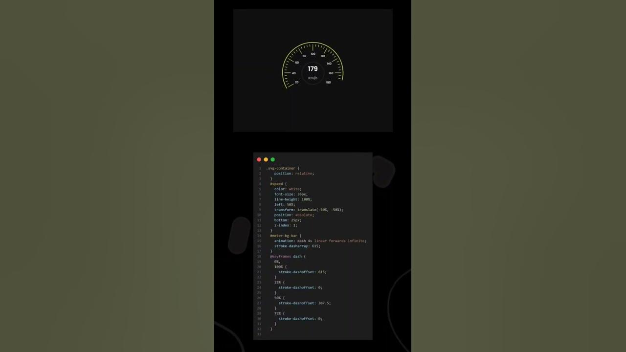 Create Your Own Speedometer With Html Css And Javascript Shorts Youtube