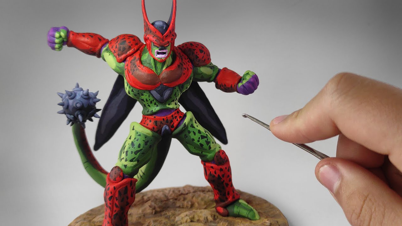 How to Make CELL MAX [ Dragon Ball Super Super Hero ] / Polymer Clay ...