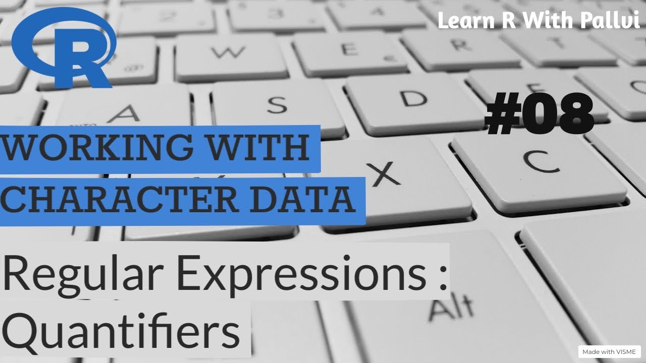 Regular Expressions In R || Quantifiers | Learn R with Pallvi - YouTube