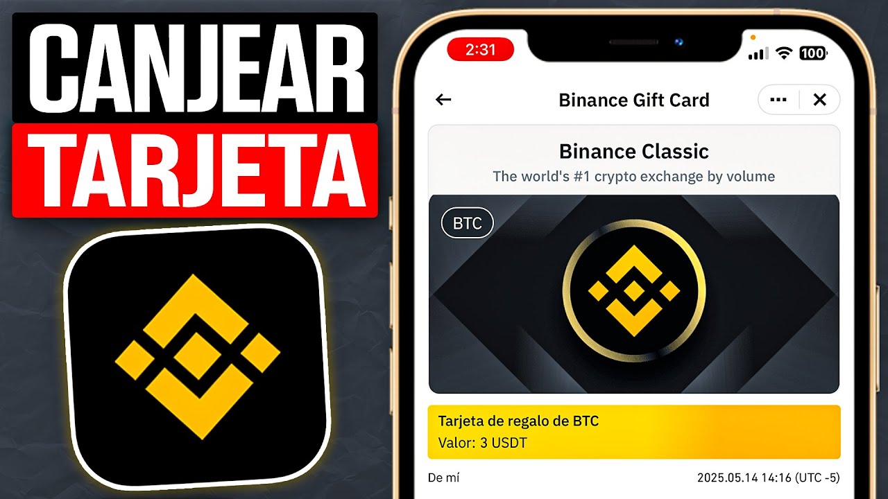 Cómo Canjear Tarjeta de Regalo en Binance (2025) Paso a Paso - YouTube