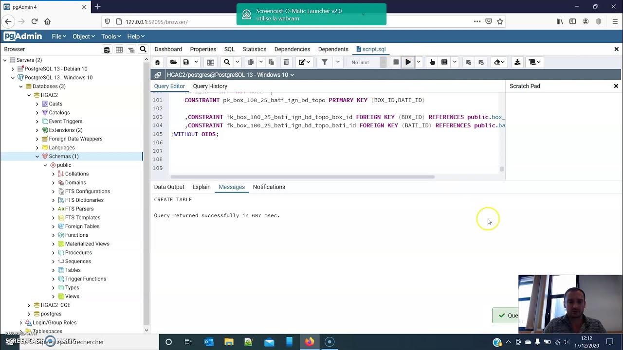 PostgreSQL/PostGIS n°2 - Créer la structure de la base de données avec ...