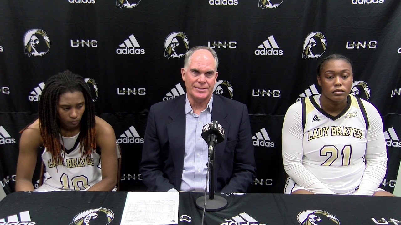 Press Conference: Lady Braves Overwhelm Chowan 55-51 - YouTube