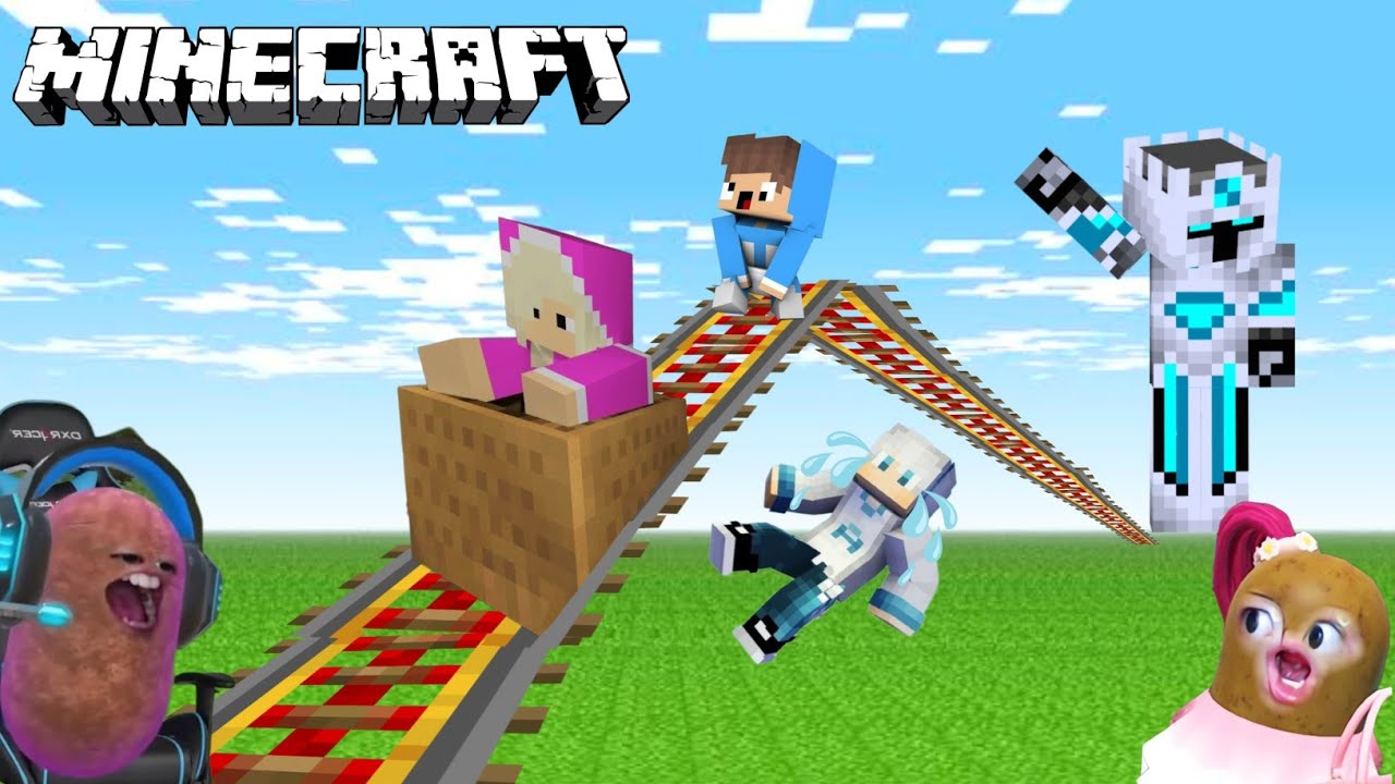 Reaksi Minecraft Main Rollercoaster, Mipan, Zuzuzu, Akudav, Frost ...