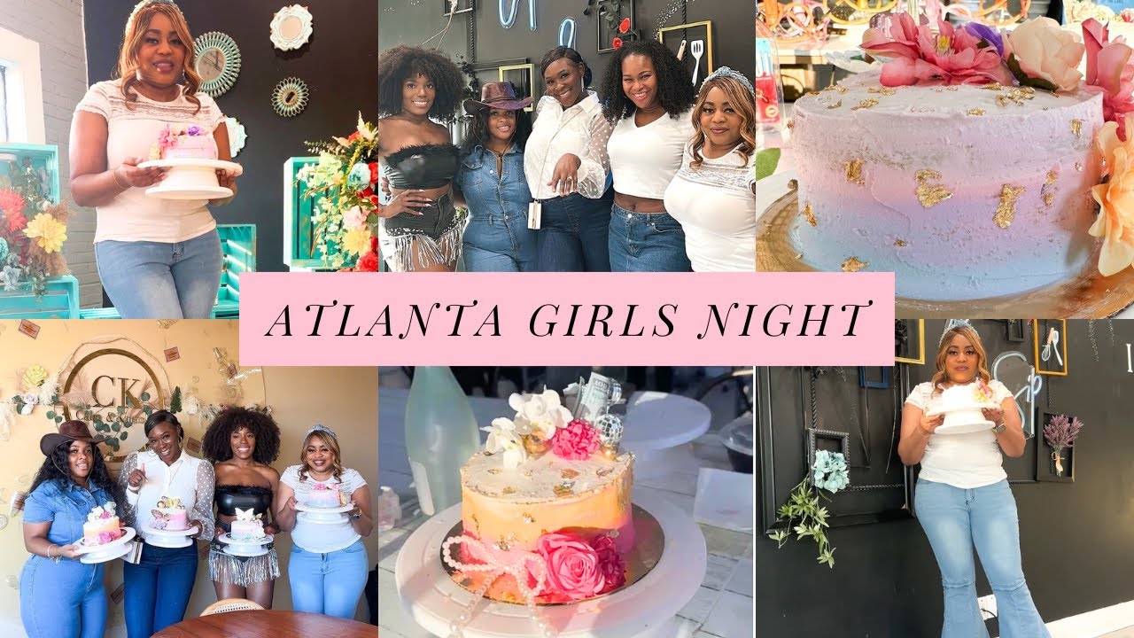 BRIDAL SHOWER | CAKE DECORATING CLASS | ATLANTA GIRLS NIGHT - YouTube