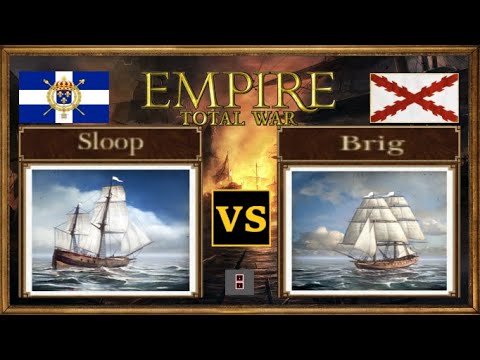 SLOOP VS BRIG | Empire Total War NAVAL 1 VS 1 - YouTube