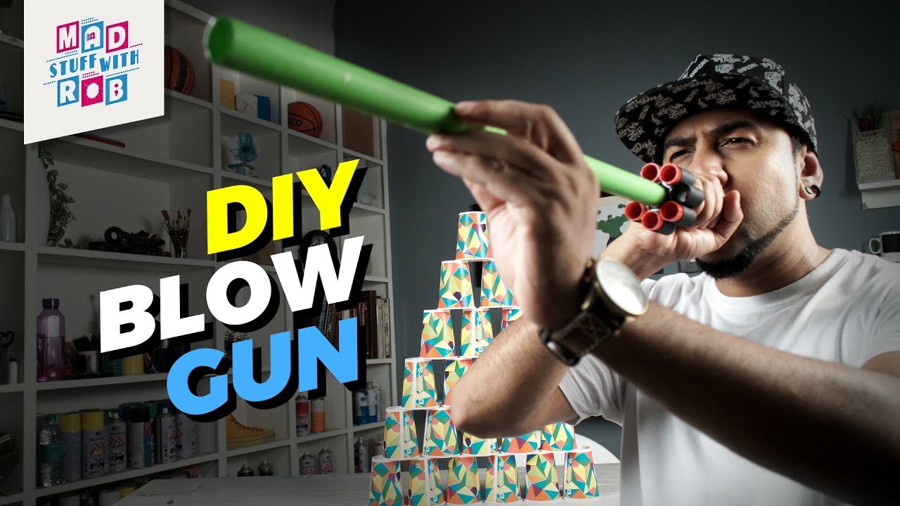 How to make a Blow Gun at Home - YouTube