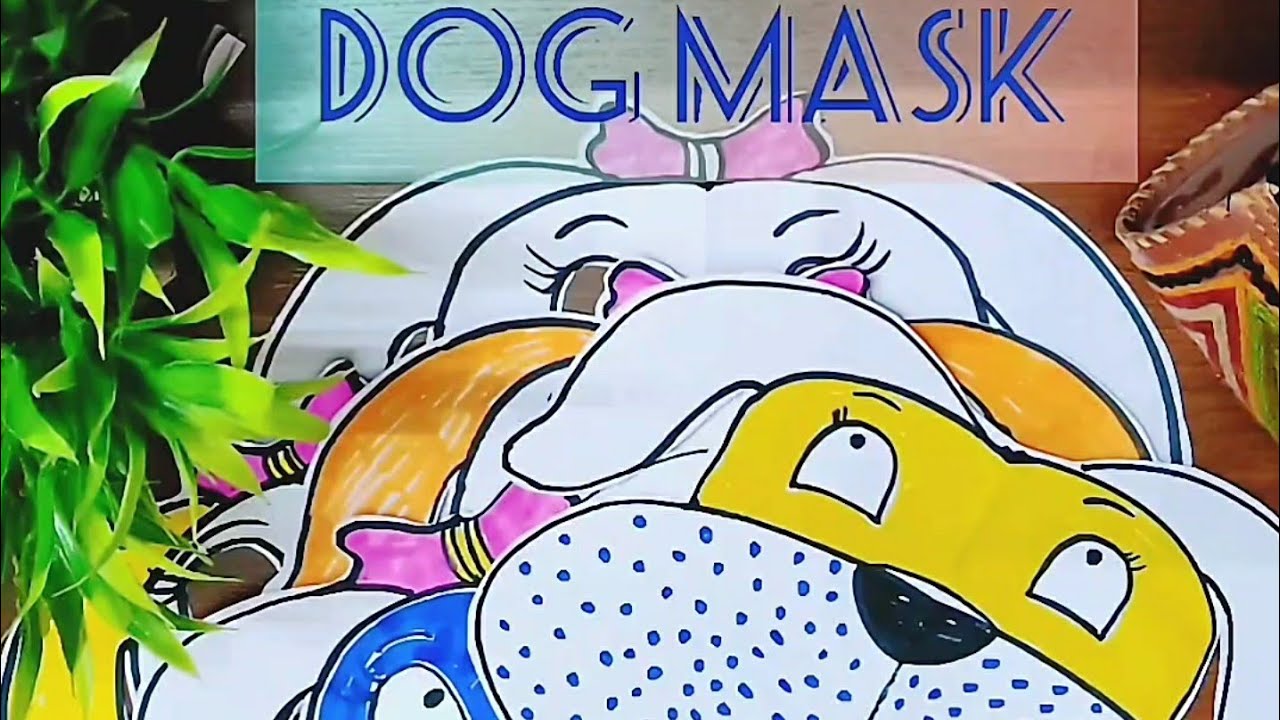 How to make paper dog Mask easy steps for kids and all #Masks #easy ...