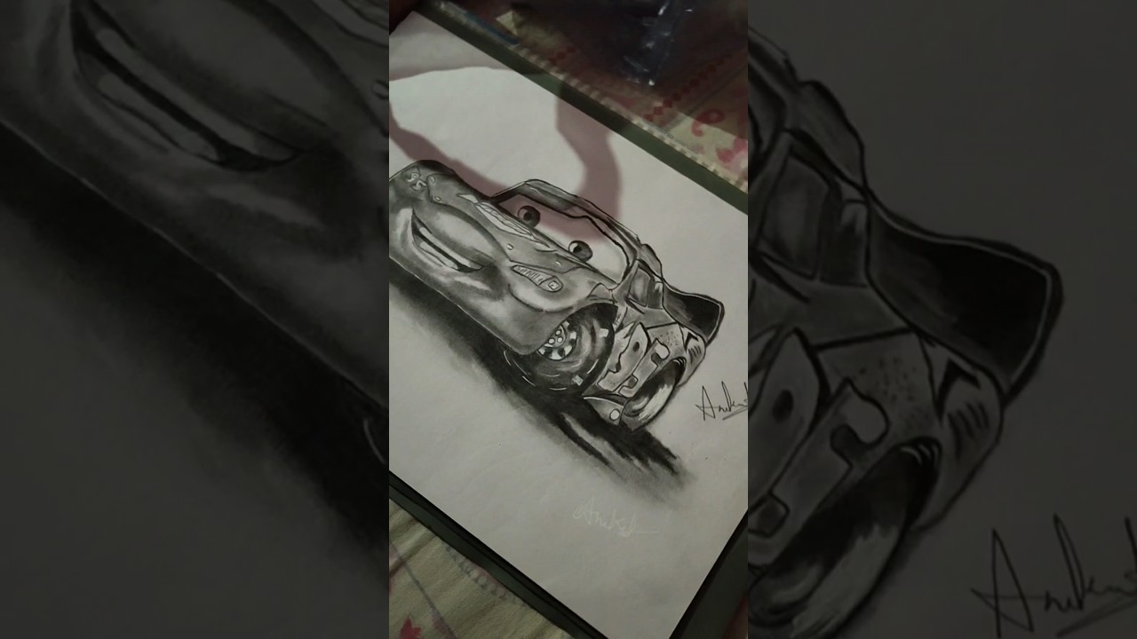 Mc queen Car 95 Drawing #shorts #car95 #mcqueen - YouTube