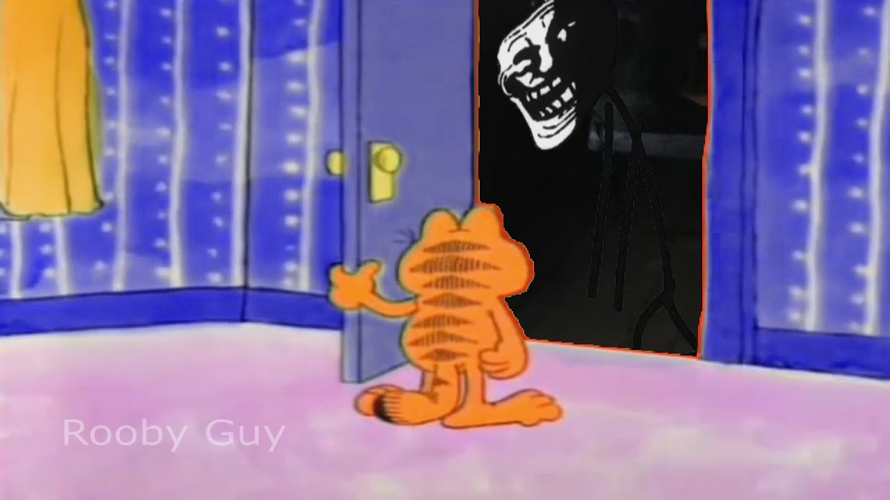 Garfield Answers The Door To Trollge | Trollge Incident - YouTube