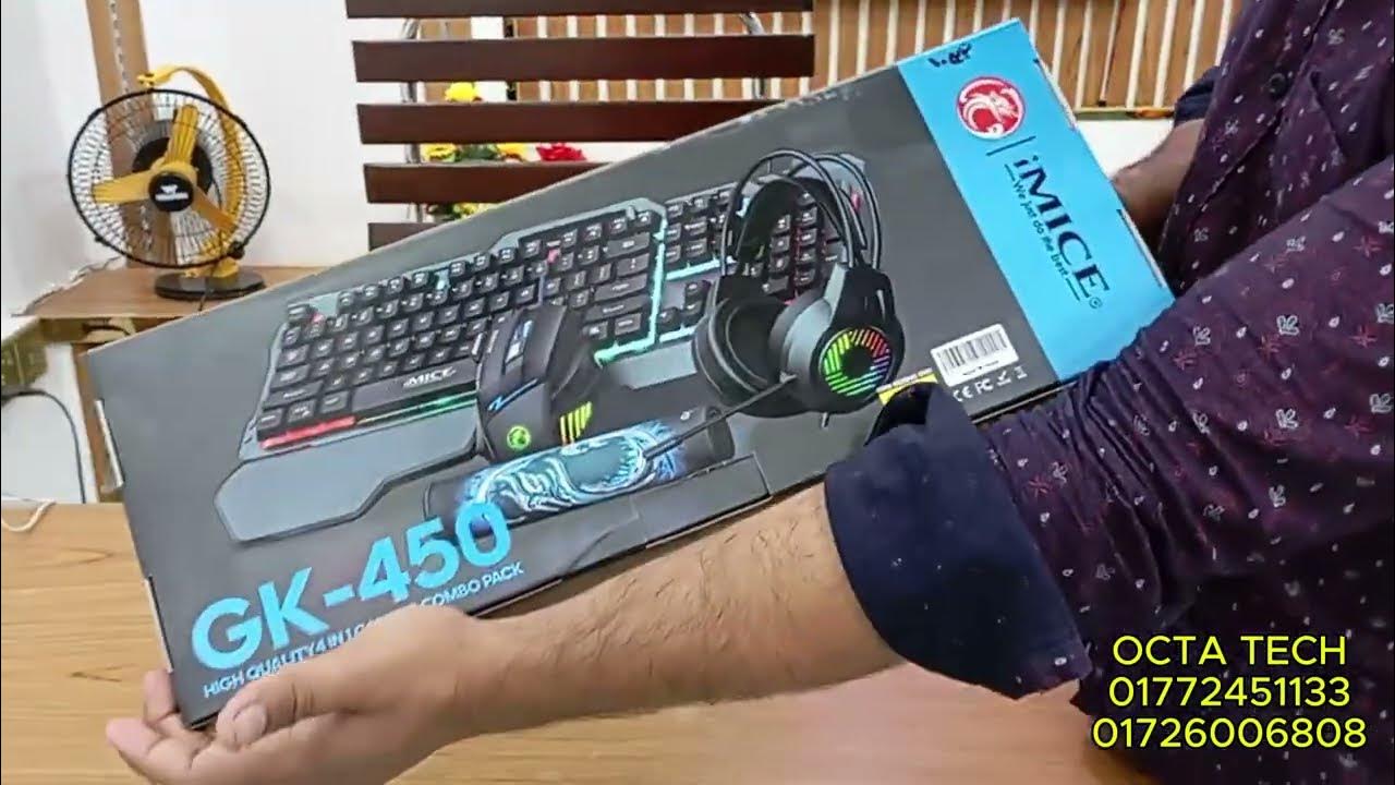 iMICE GK-450 HIGH QUALITY 4 IN 1 GAMING COMBO PACK - OCTA TECH - YouTube