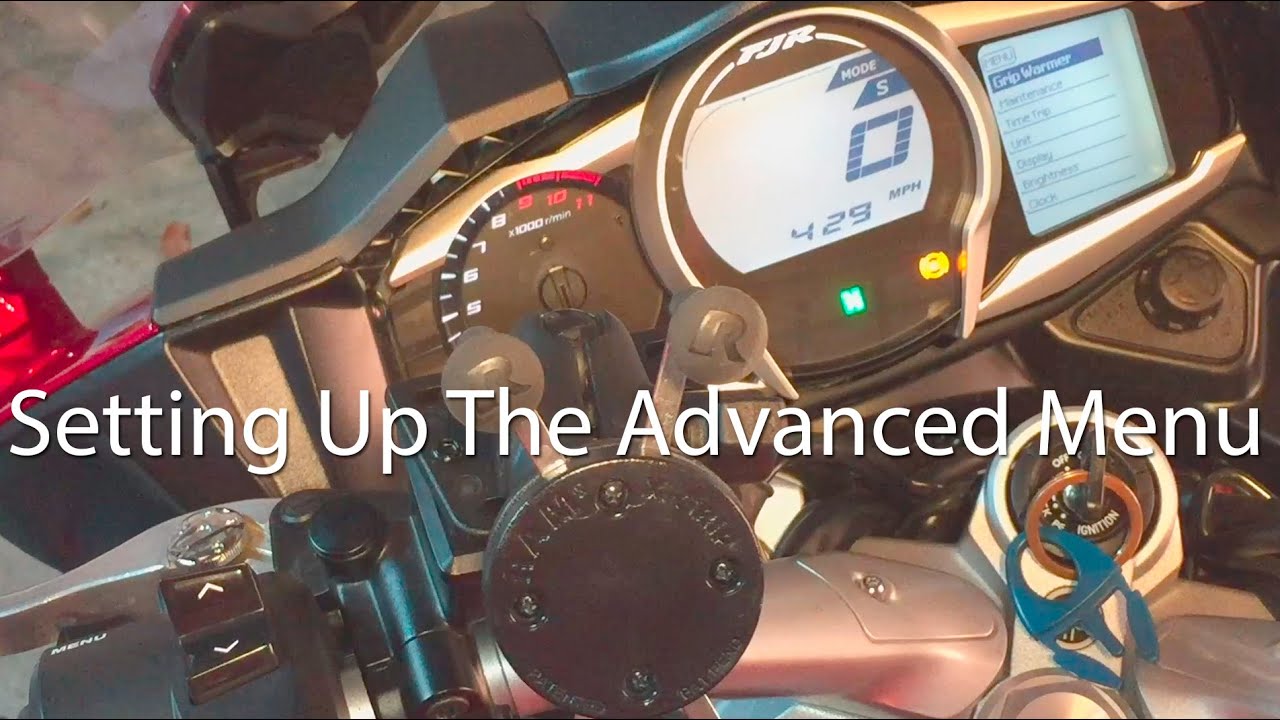 How To Setup The Yamaha FJR1300 FJ09 Super Tenere Advanced Dash Menu ...