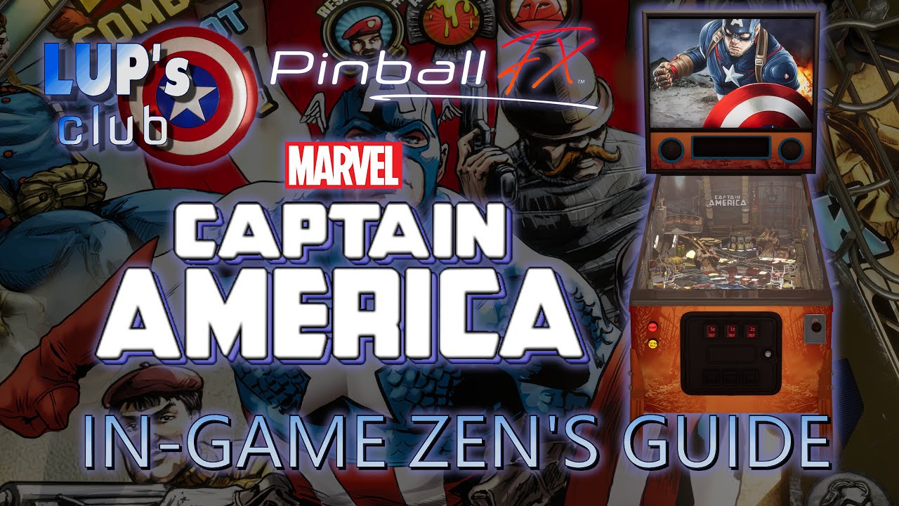 Pinball FX [4K] Marvel Pinball: Captain America In-game Zen's Guide ...