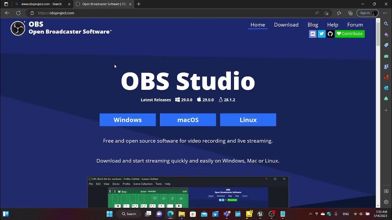 How to install OBS Studio windows 11 Pro - YouTube