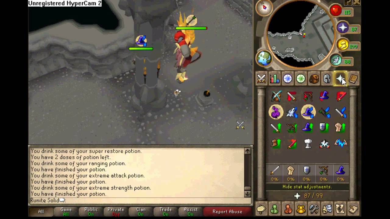 Runescape- Tormented Demon solo claw drop Runite Solid - YouTube