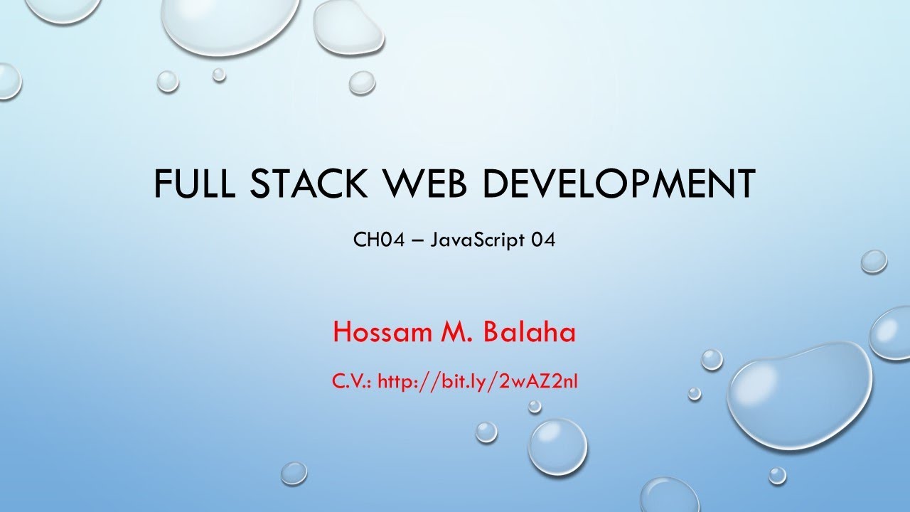 HMB | FSWD | CH04 | JavaScript 04 - YouTube