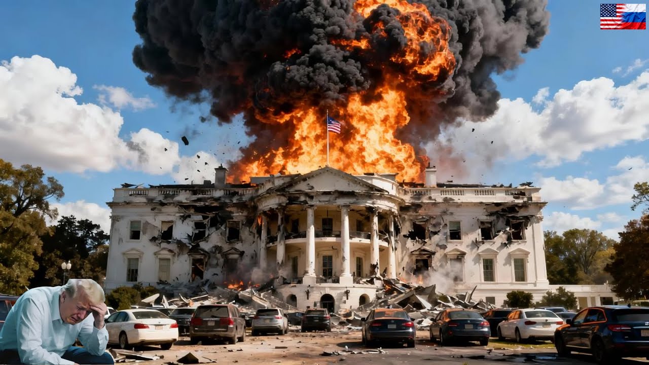 Today! The US presidential palace in Washington was destroyed by a ...