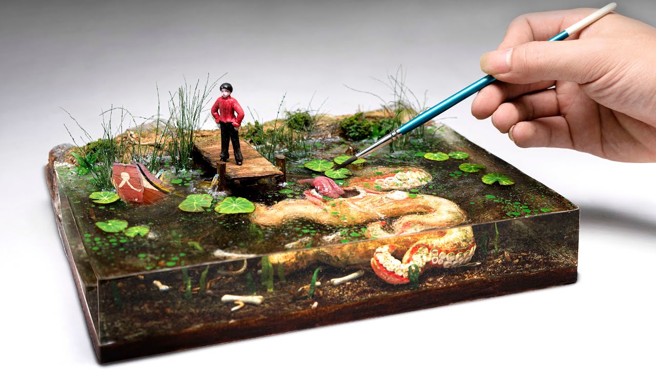 How To Make A Monster Starfish Creepy Diorama / Polymer Clay / Epoxy ...