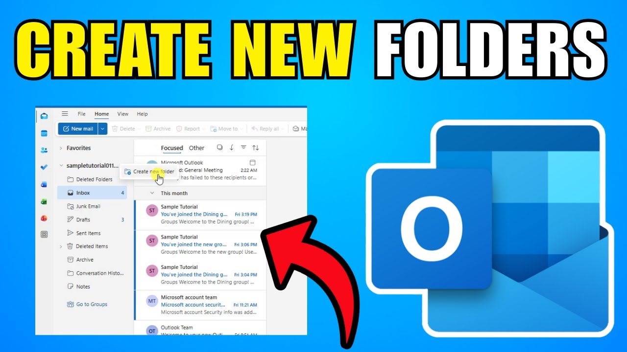 How To Create New Folders In Outlook (2026) (Step By Step Guide) - YouTube