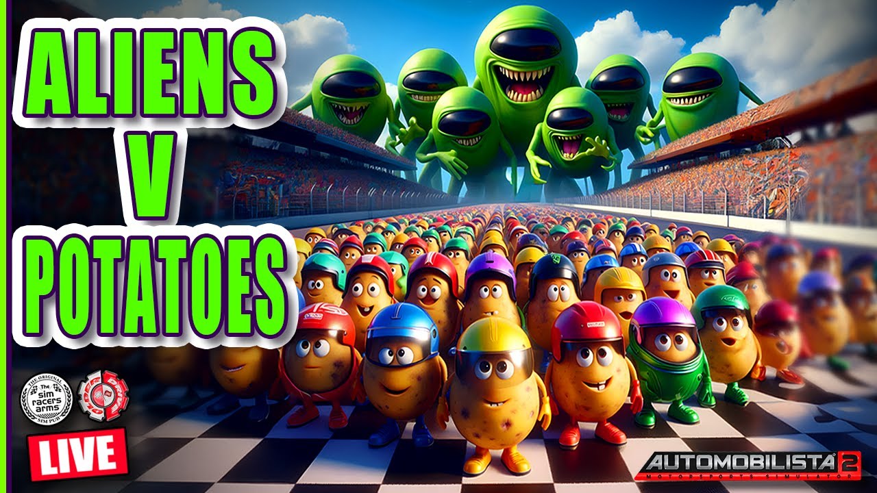 🔴 Aliens V Potatoes - Community Racing at The Sim Pub™ - YouTube