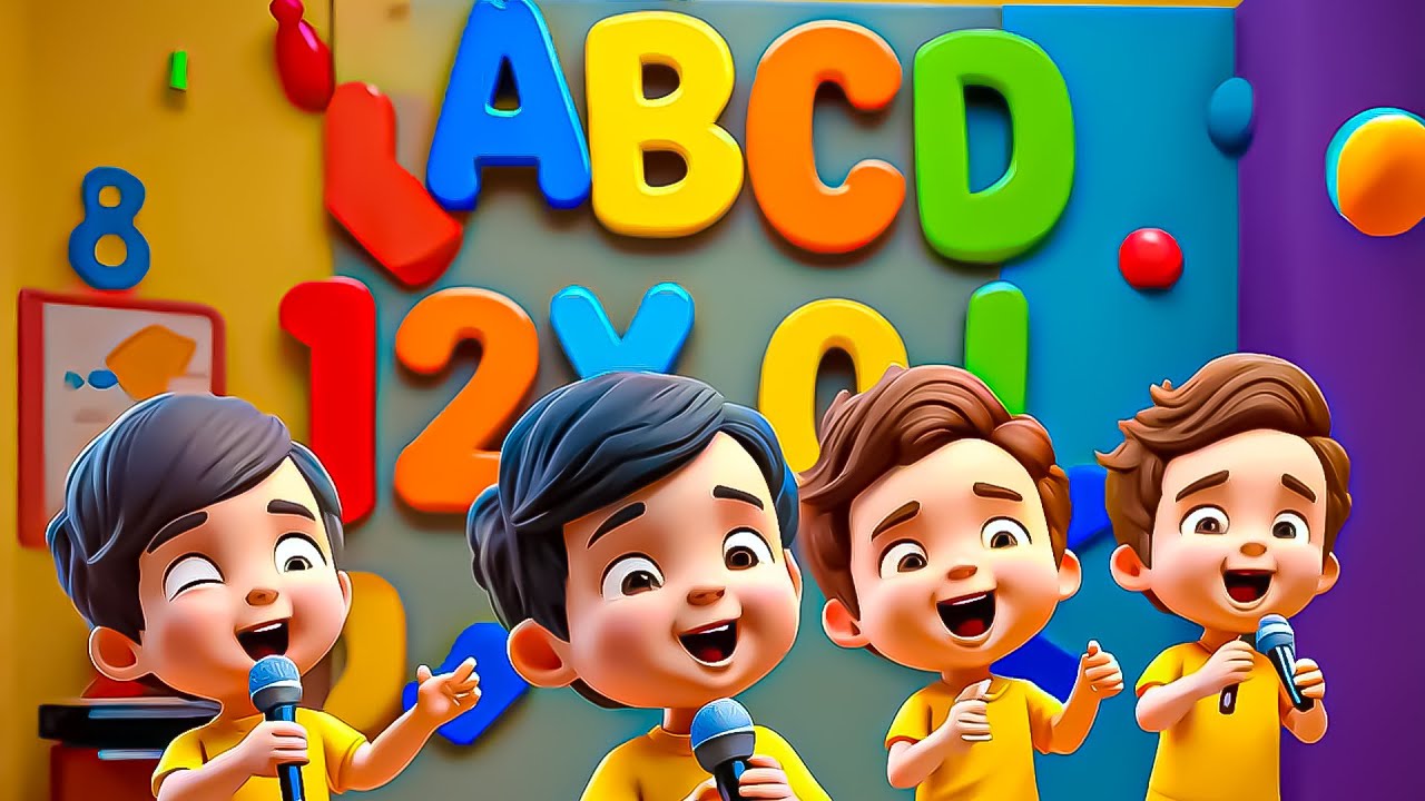 ABCD Alphabet & 123 Counting Song | Learn Letters & Numbers 1-100 ...