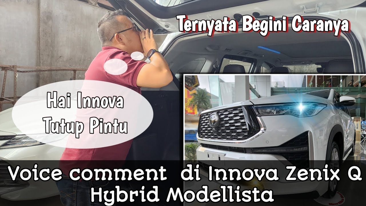 Ini Cara Kerja Fitur Voice Command Power Backdoor Innova Zenix Q Hybrid Modellista - YouTube