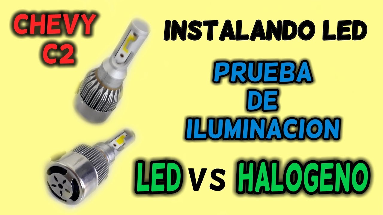 Comparativa Led vs Halogeno - YouTube