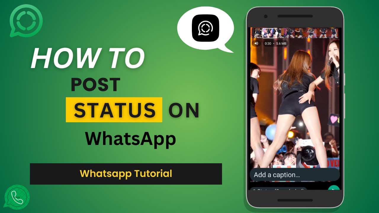 How To Post Status On WhatsApp - YouTube