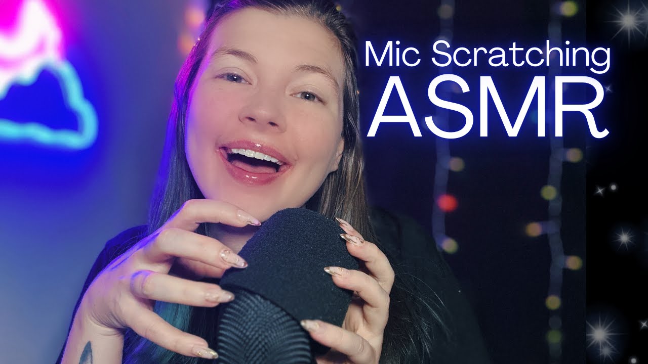 ASMR Mic Scratching on the Bare Mic and Foam Mic Cover - YouTube