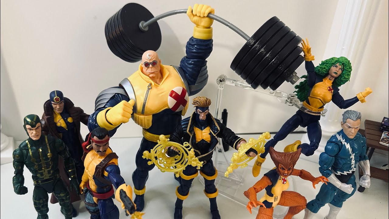 MARVEL LEGENDS deluxe X-Factor STRONG GUY action figure review - YouTube